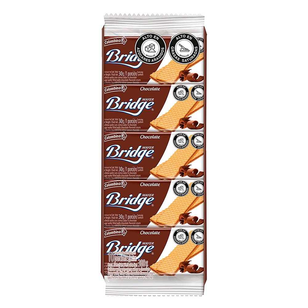 GALLETAS WAFER BRIDGE x10 UN – La Colombian Power